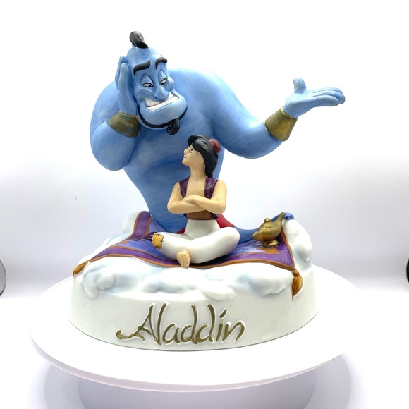Disney | Accents | Aladdin Figurine Limited Edition Genie Aladdin ...